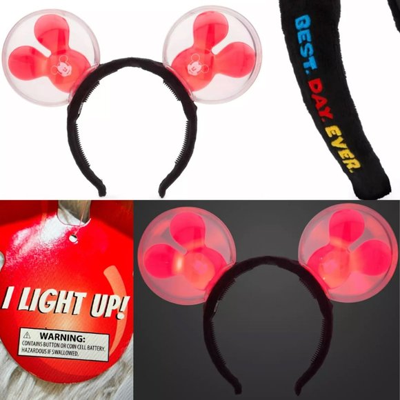 Disney | Accessories | New Disney Parks Mickey Balloon Red Light Up ...